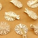 10 Pc. Silver Mini Alligator Pins With Filigree Pad, 32mm Long | FI-316 ...