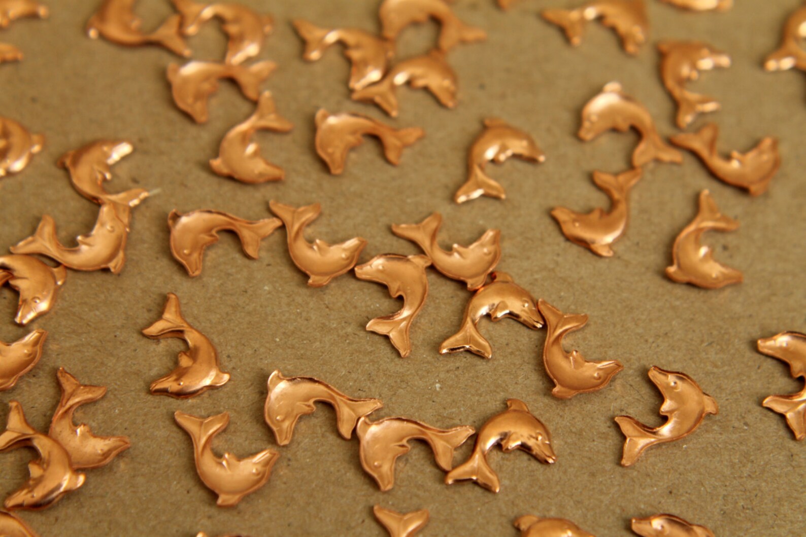 12 pc. Tiny Raw Copper Dolphins: 10mm by 8.5mm made in USA | Etsy