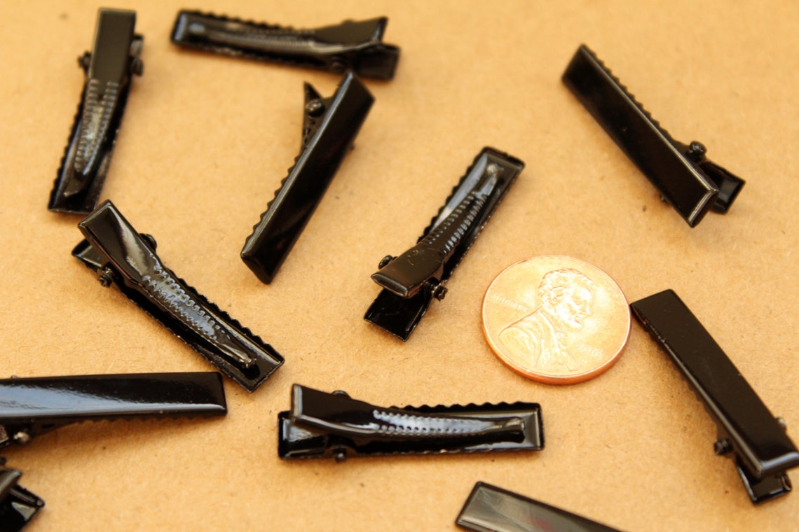 20 Pc. Black Mini Alligator Pins 34mm Long FI-315 - Etsy