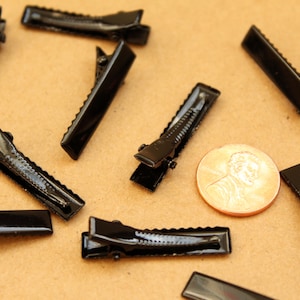 20 Pc. Black Mini Alligator Pins, 34mm Long FI-315 - Etsy