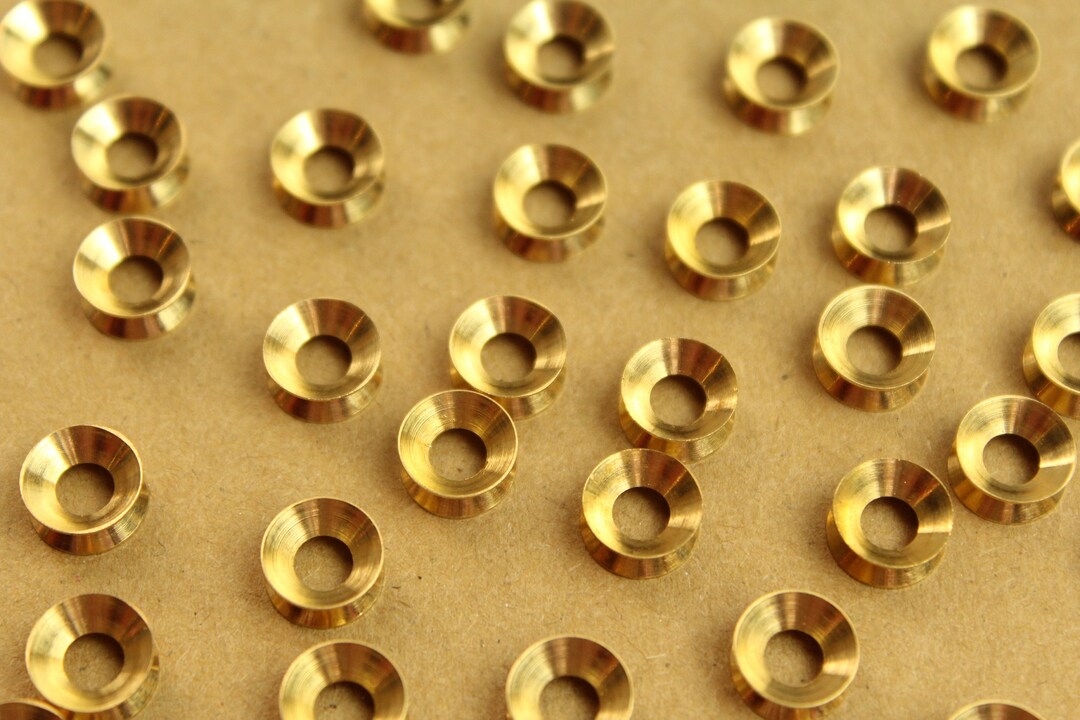 50 Pc. Raw Brass Tapered Spindle Beads, 9mm by 4mm | FI-242* - Etsy