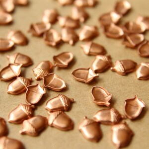 10 Pc. Tiny Raw Copper Acorn: 9mm by 7mm - Made in USA | RB-585 - Etsy