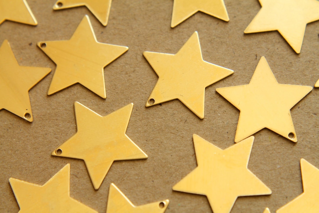 6 Pc. Large Raw Brass Stars: 22mm by 22mm - Made in USA | RB-149 - Etsy