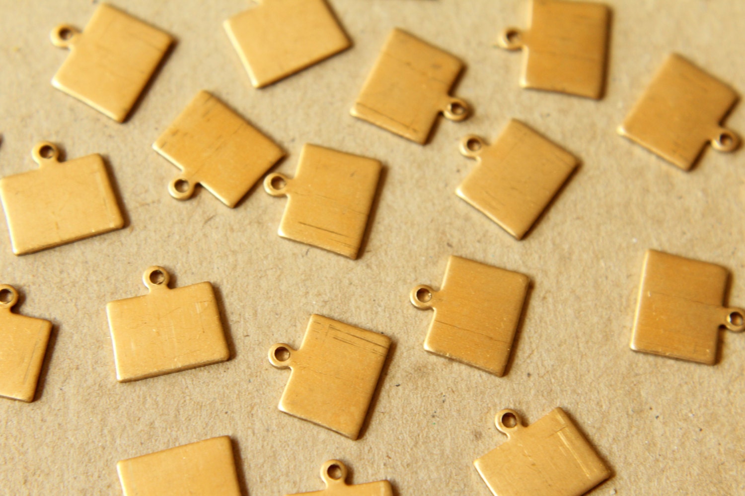 8 pc. Raw Brass Colorado State Charms / Blanks: 10mm by 10.5mm | Etsy