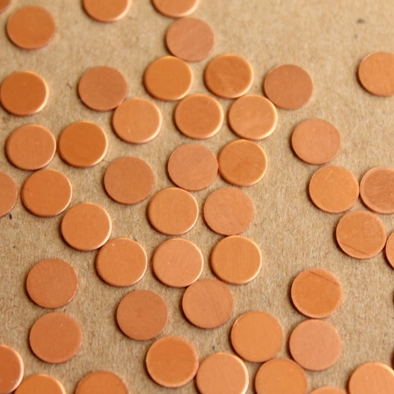 Small Copper Disc Beads - Etsy
