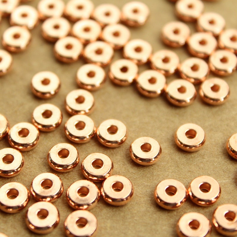 Rose Gold Spacer Beads - Etsy