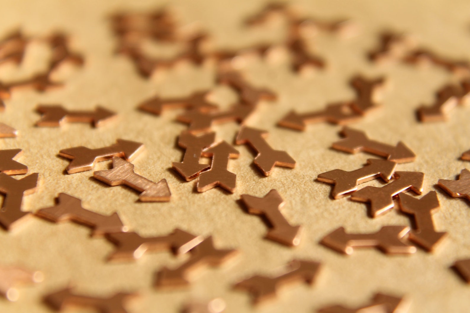 24 Pc. Tiny Raw Copper Arrows: 8mm by 3.9mm Made in USA - Etsy