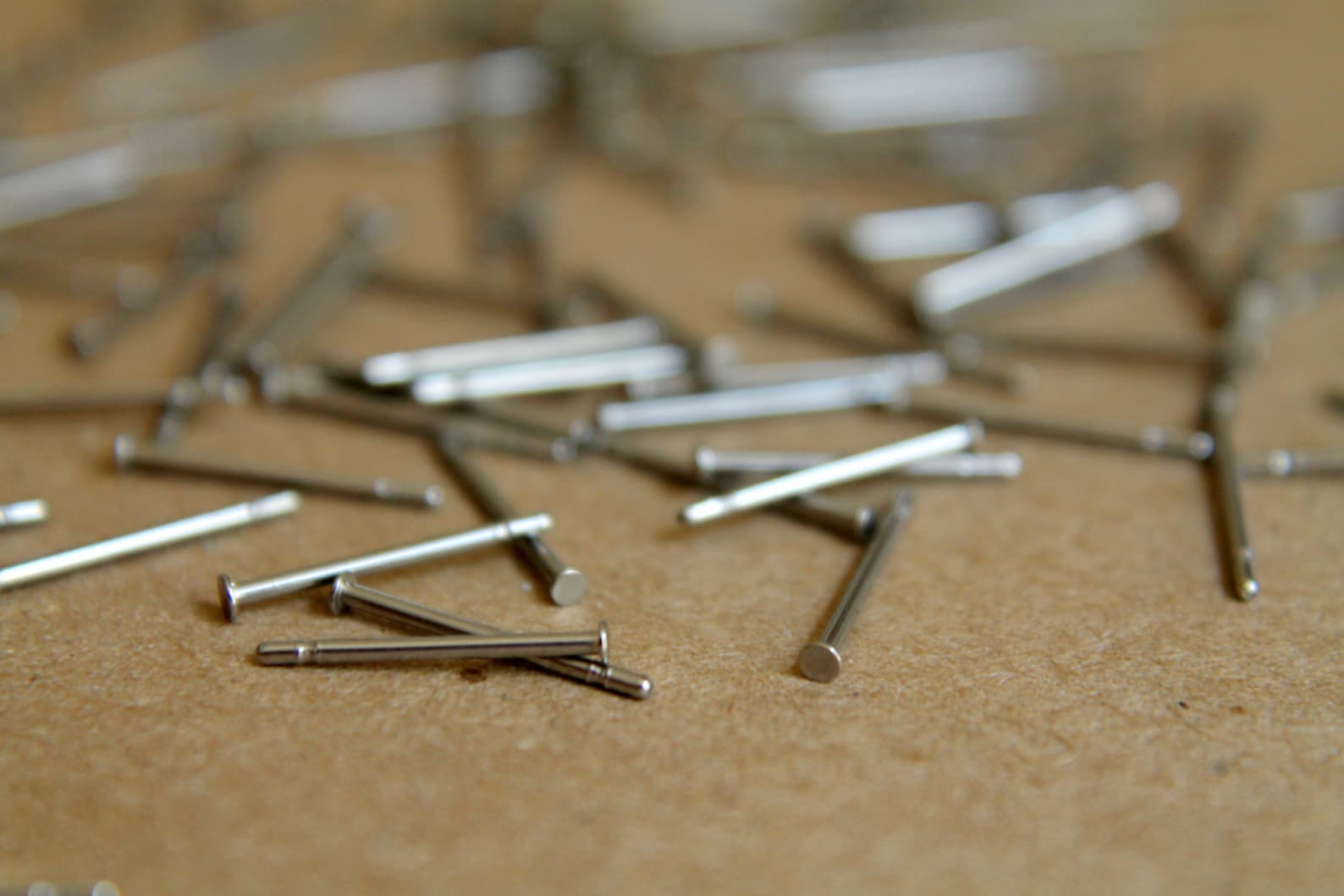 50 Pc. Stainless Steel Earring Posts 1mm Pad Also Available - Etsy