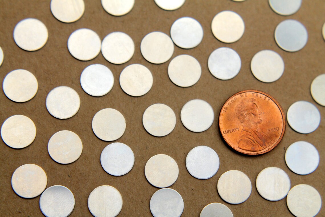 6 Pc. Small Nickel Silver Circles: 10 Mm Diameter - Made in USA | RB ...