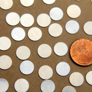 6 Pc. Small Nickel Silver Circles: 10 Mm Diameter - Made in USA | RB ...