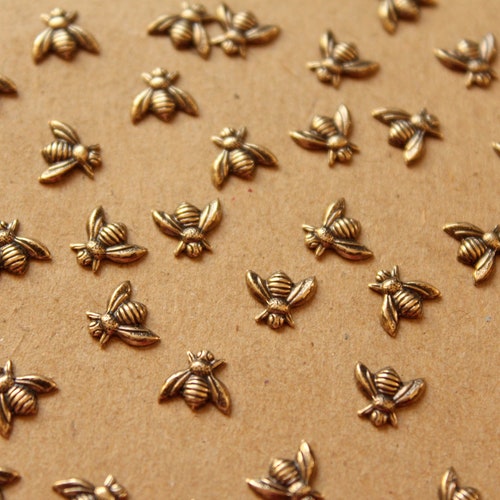 12 Pc. Tiny Raw Copper Bees: 7mm by 6mm Made in USA RB-594 - Etsy