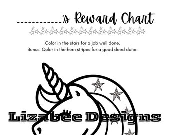 Jar of Stars Coloring Page Reward Chart - Etsy