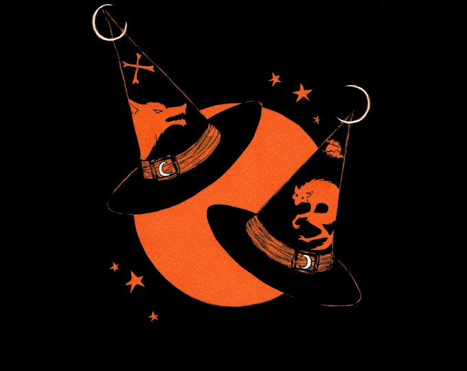 Howling Hats Art Print - Etsy