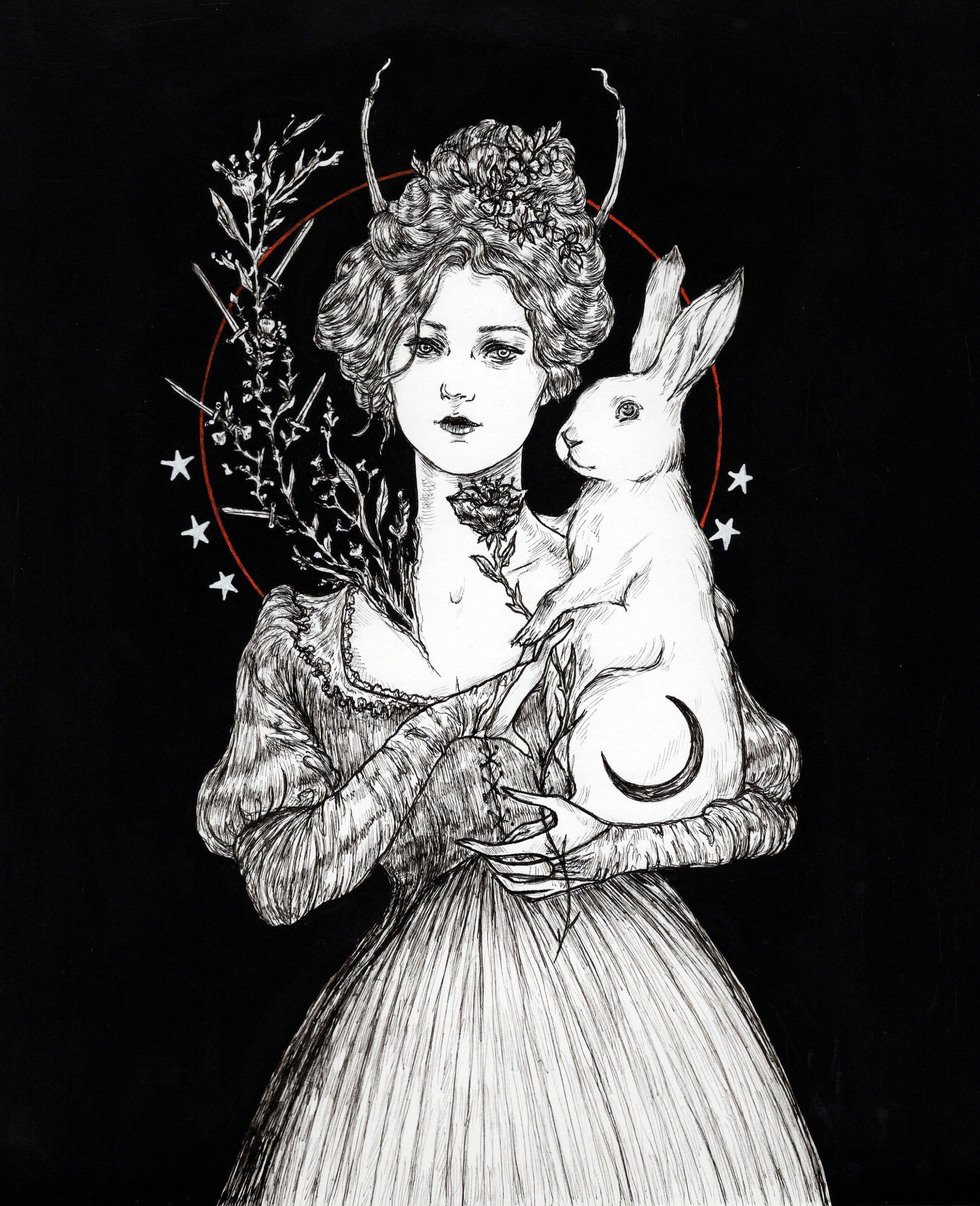 Rabbit Dark Art