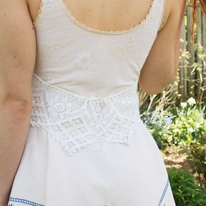 Vintage Upcycled Halter With Crochet Doily and Lace Details - Etsy