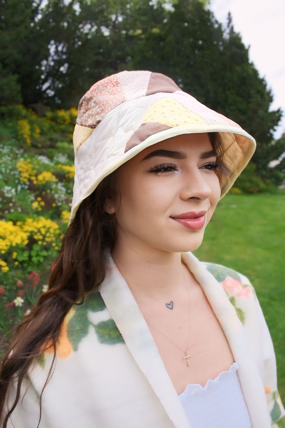 Unique Upcycled Patchwork Quilt Hat: Handmade Women's Fashion Gift - Etsy