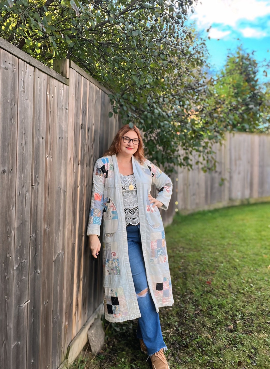 Vintage Victorian Patchwork Long Coat, Antique Quilt Style - Etsy