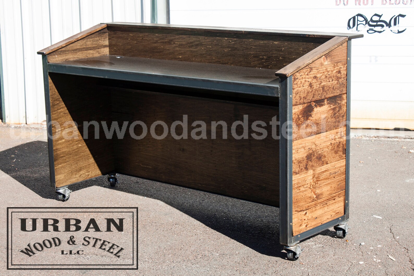 Industrial Reception Desk | Etsy