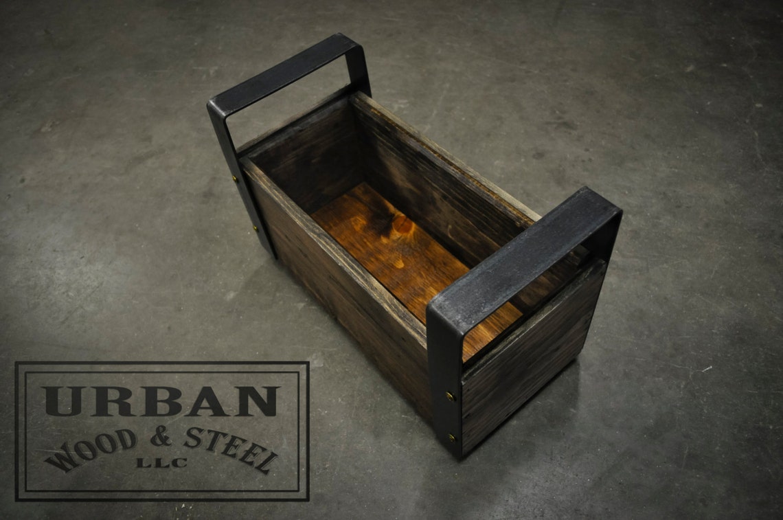 Reclaimed Barn Wood Tool Crate and Wine Carrier - Etsy
