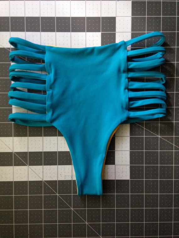 S high waisted multi string brazilian bottom with string | Etsy