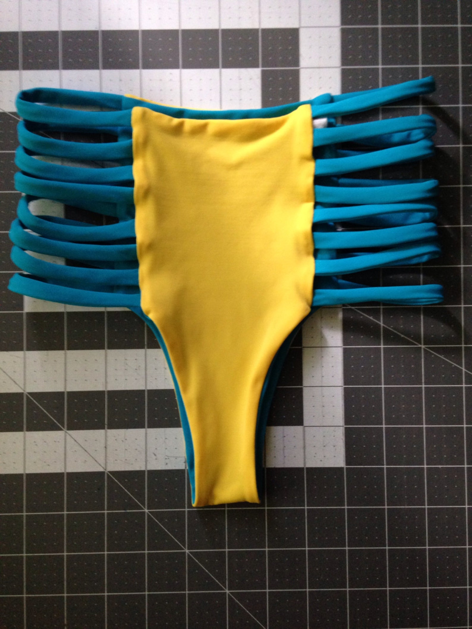 S high waisted multi string brazilian bottom with string | Etsy