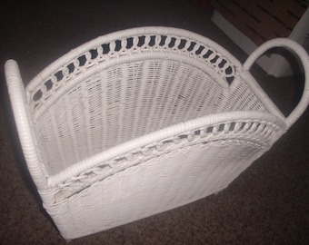 White wicker baskets | Etsy