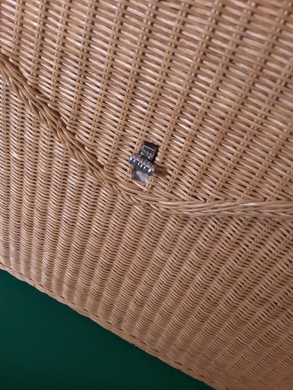 Antique wicker envelope style Briefcase - Gem