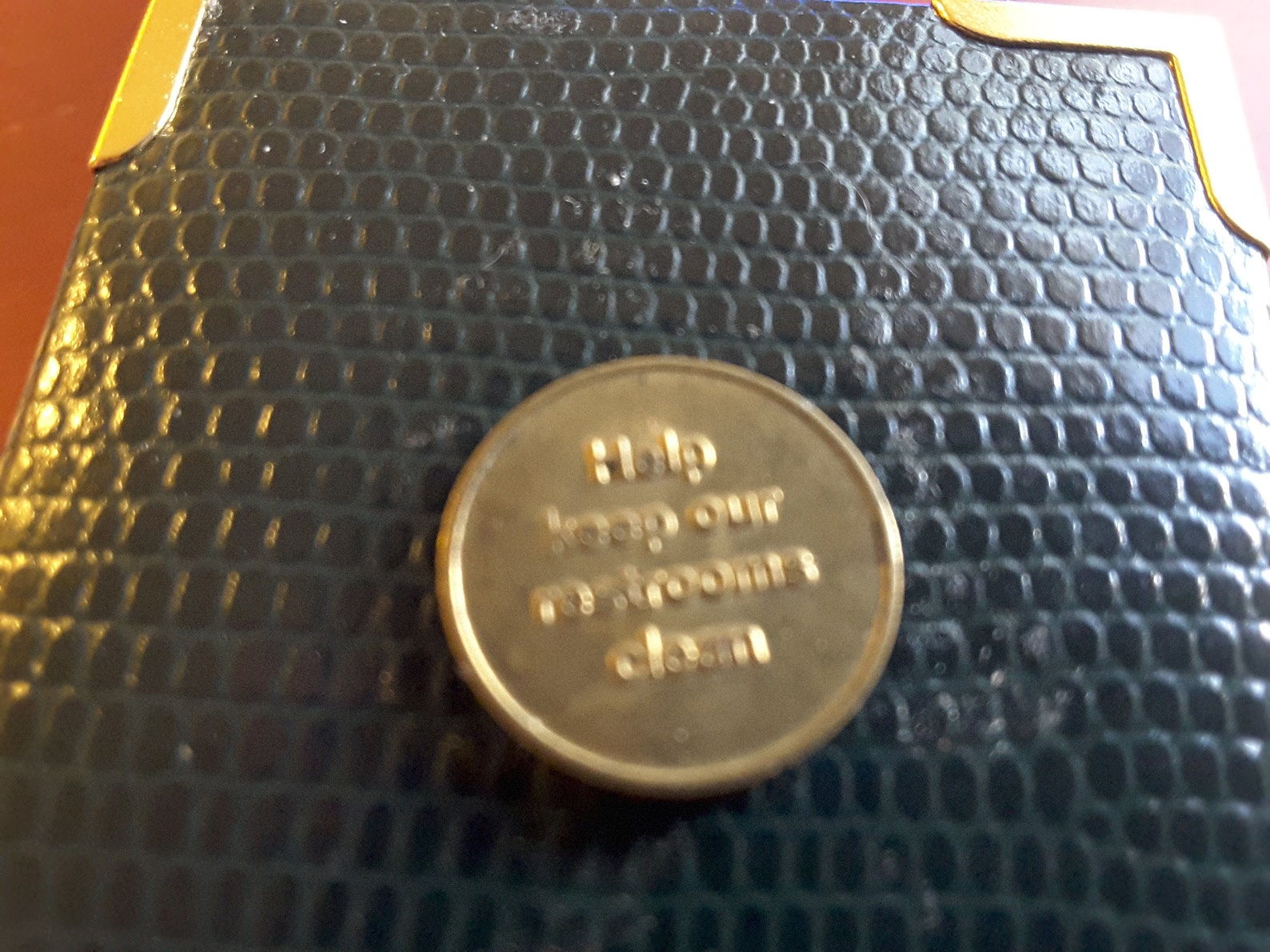 Vintage Brass Restroom Token - Etsy