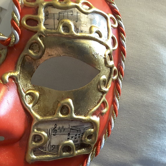 Vintage Venetian Phantom of the opera stick masquerad… - Gem