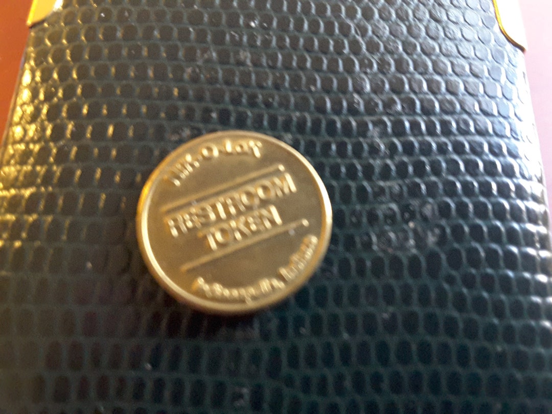 Vintage Brass Restroom Token - Etsy