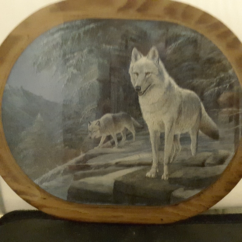 Wolf Foil Etching - Etsy