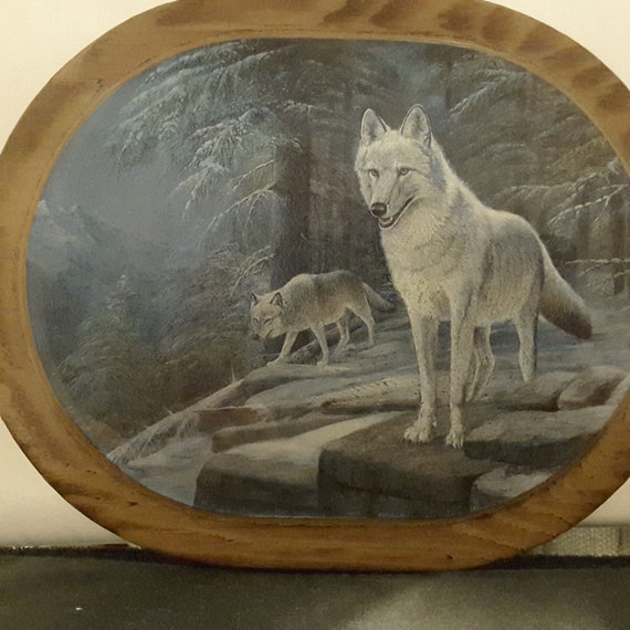 Wolf Foil Etching | Etsy