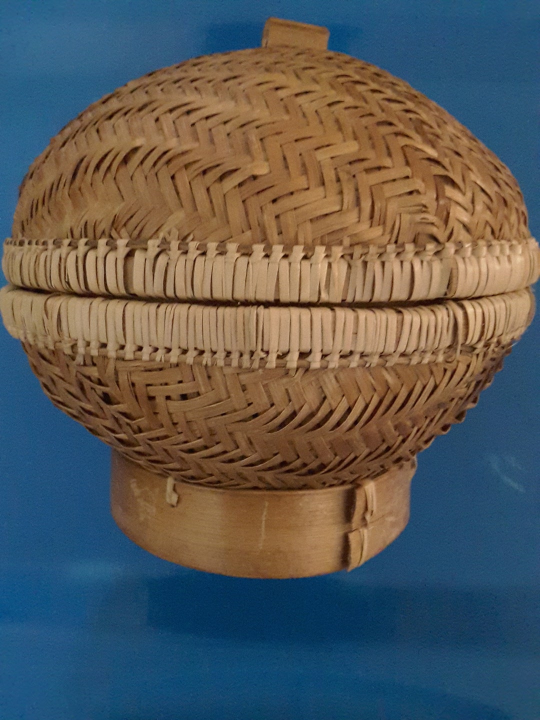 Antique Chinese Handmade Covered Wok Shape Basket - Etsy
