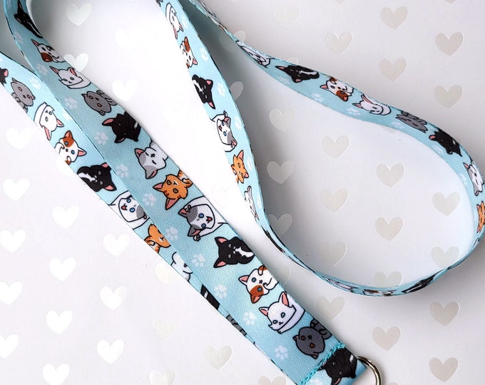 Kitty Cats All the Cats Lanyard Cute Feline Teacher - Etsy