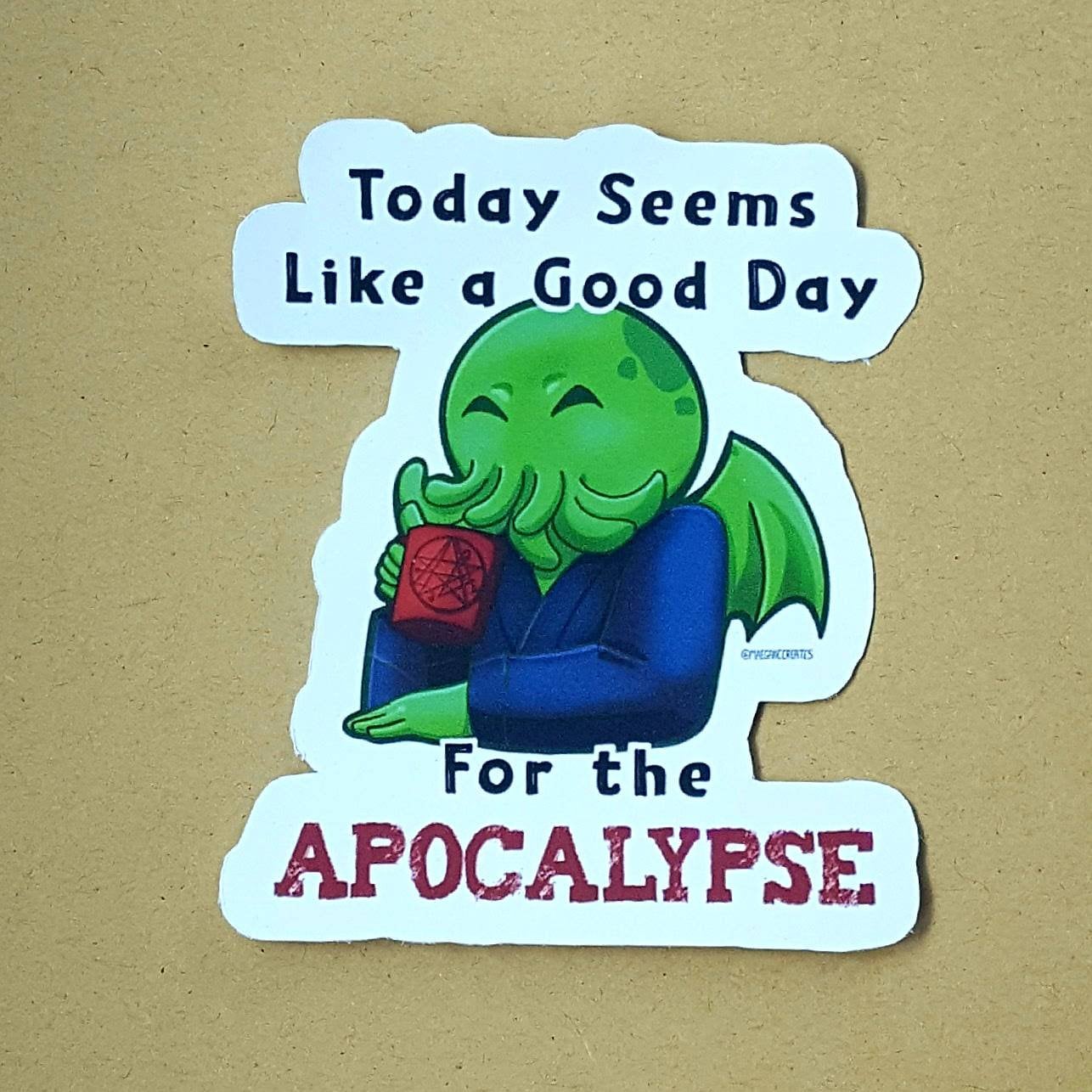 Good Cthulhu Morning Vinyl Sticker Elder God Lovecraft - Etsy