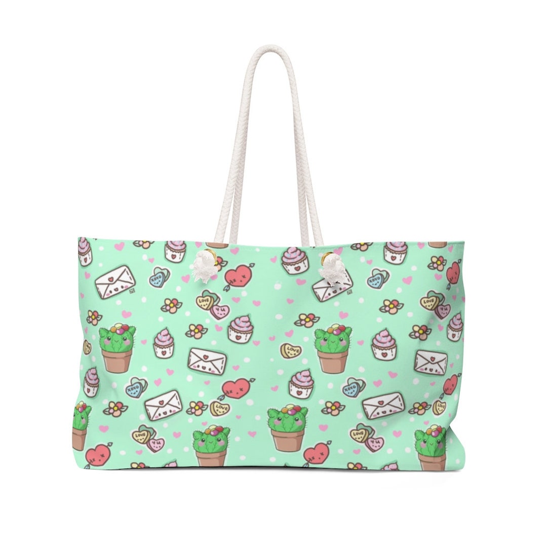 Cacti Love Notes Weekender Bag | Travel Bag, Duffle Bag, Tote, Tote Bag ...