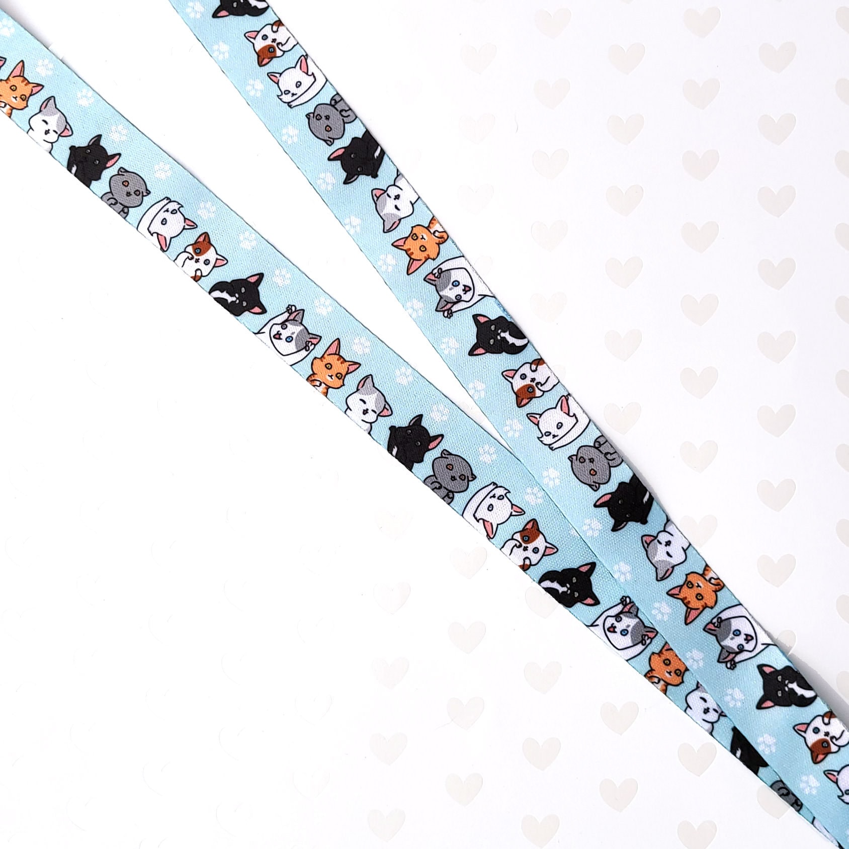 Kitty Cats, All the Cats Lanyard - Cute Feline, Teacher Lanyard ...