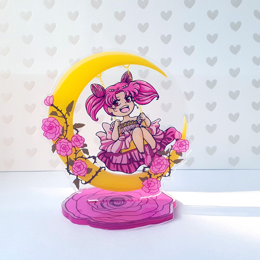 Moon 'garden Delight' 4 Inch Acrylic Standee -- Anime, Chibi, Acrylic ...