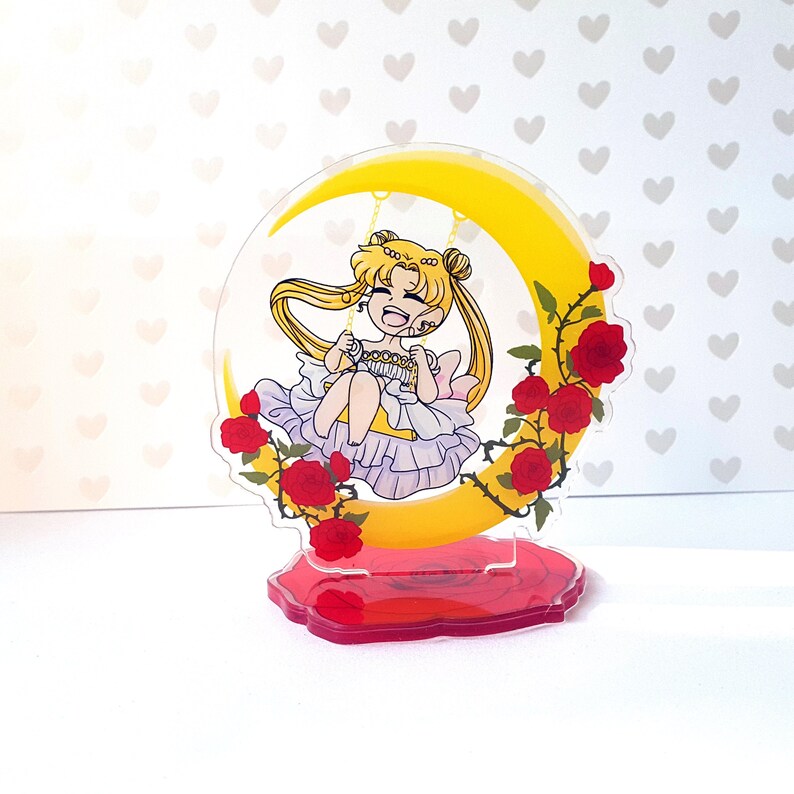 Moon 'garden Delight' 4 Inch Acrylic Standee Anime - Etsy
