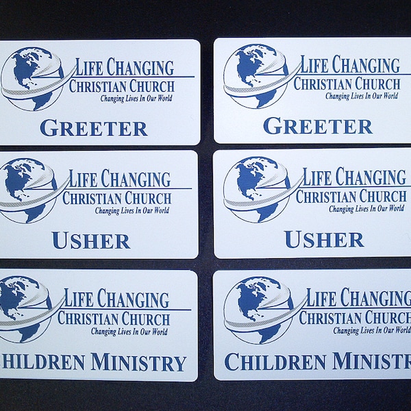 Church Name Tags - Etsy