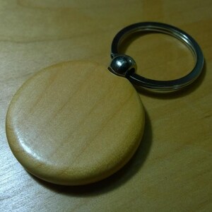 Round Key Ring 1-1/2 Dia. Maple - Etsy