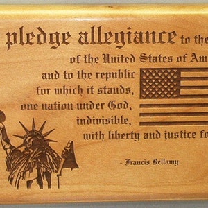 Pledge Plaque 5 X 7 - Etsy