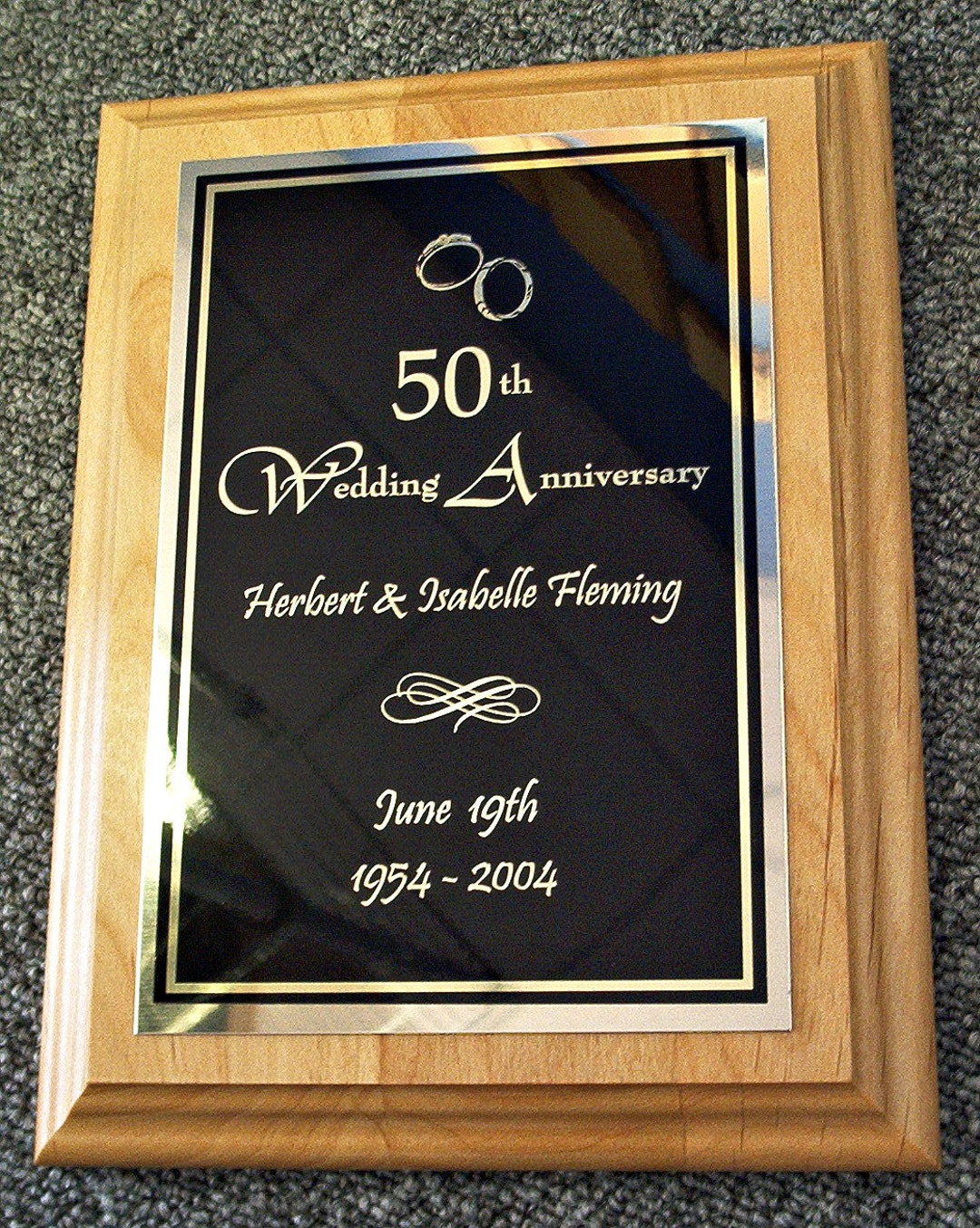 Anniversary Plaque 8 X 10 - Etsy