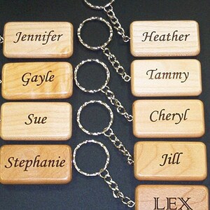 Laser Engraved Maple Key Chain - Etsy