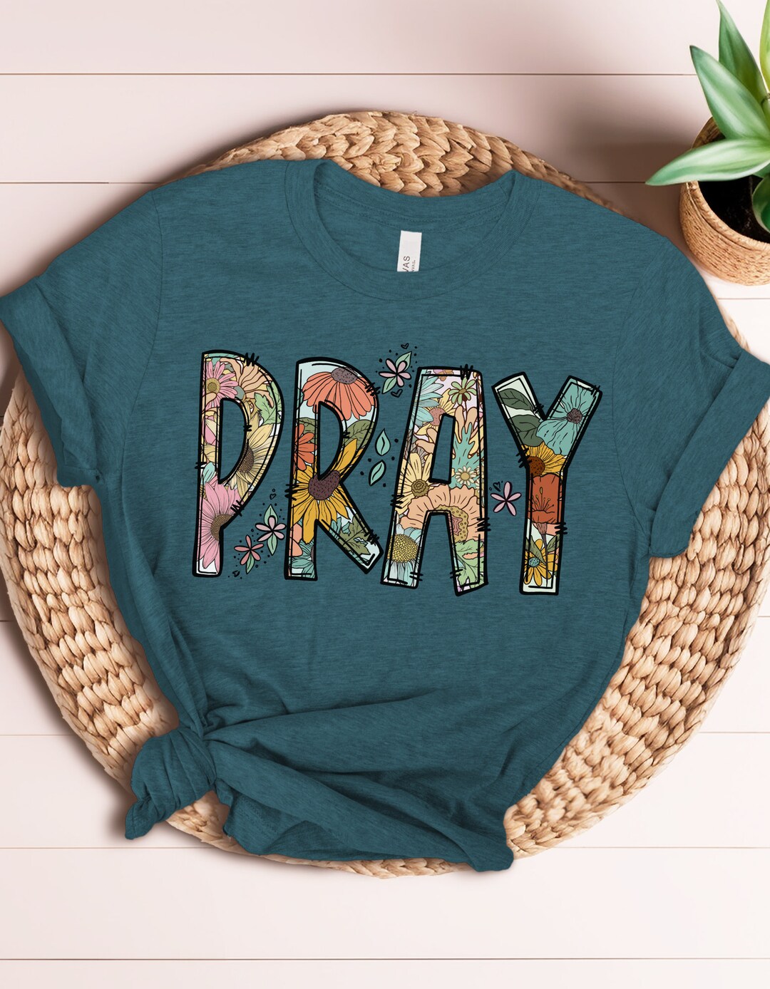Pray Flower Shirt, Prayerful, Prayere, Christian Ally, Christianity ...
