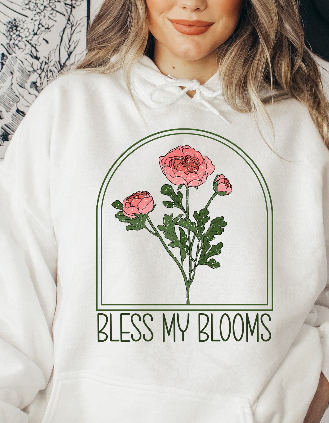 Bless My Blooms Shirt Rose Shirt Gardener Nature Lover - Etsy