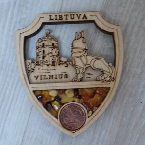 Lithuanian Iron Wolf Windmill Stark Fridge Magnet, Vilnius Amber Laser ...