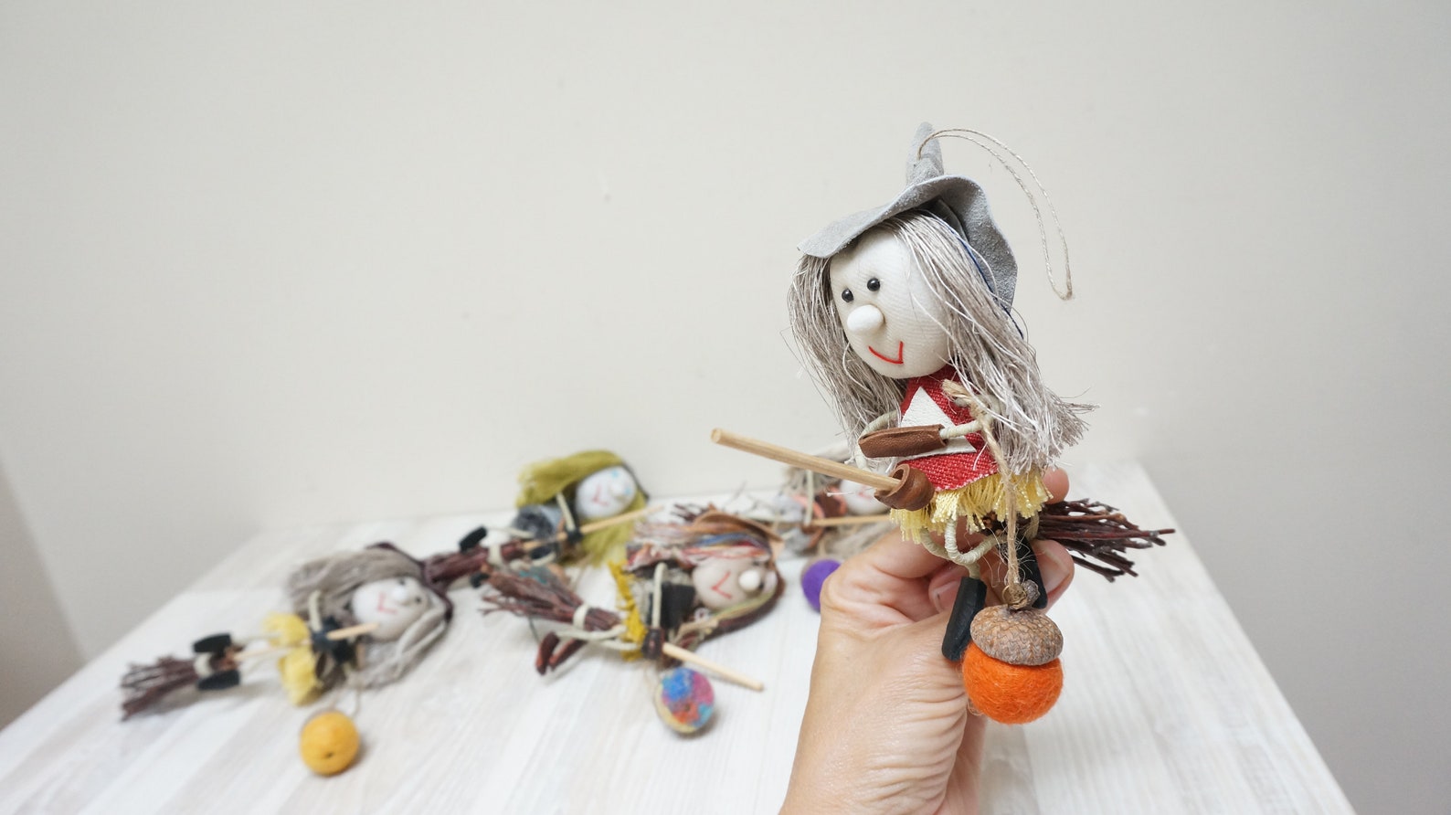 Choose Personalized Good Luck Kitchen Witch, Rag Doll Handmade Hanging ...