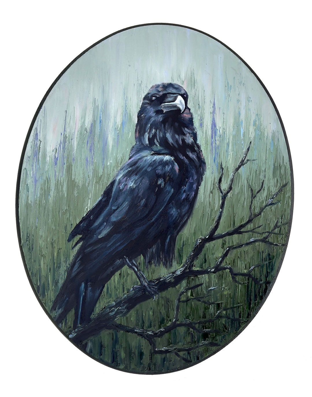 Harbinger- Haunting Raven Giclee Fine Art Print - Etsy
