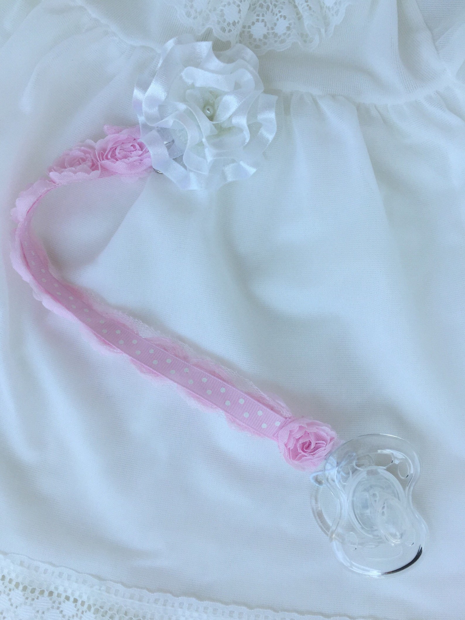 Pacifier Clip. Binky Holder. Baby Girl Pacifier Clip. Pink - Etsy